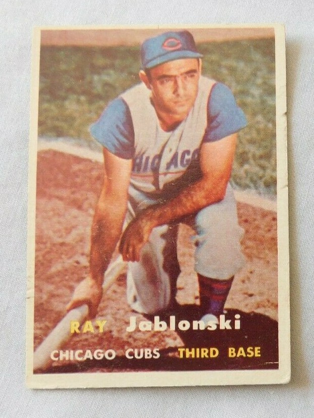 1957 Topps #218 Ray Jablonski Chicago Cubs Baseball Card Ex | eBay