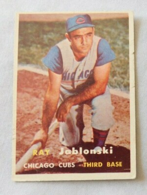 1957 Topps #218 Ray Jablonski Chicago Cubs Baseball Card Ex | eBay