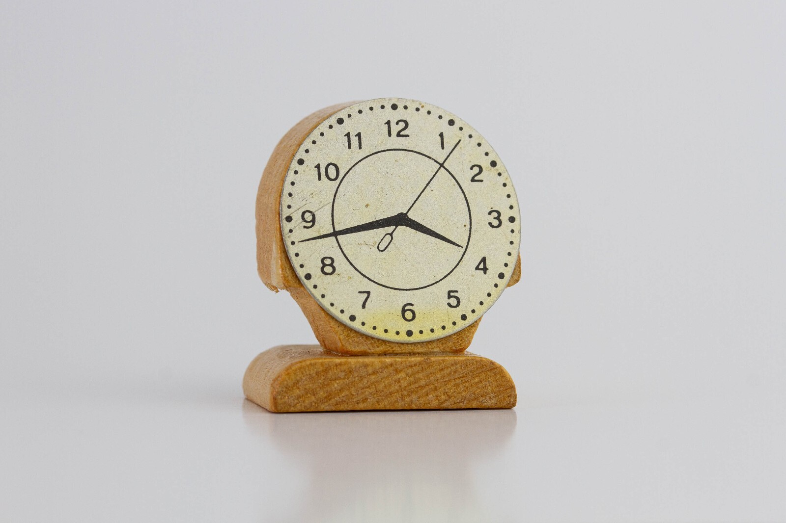 Vintage Miniature Wooden Clock - Larger Scale Dollhouse, Diorama | eBay