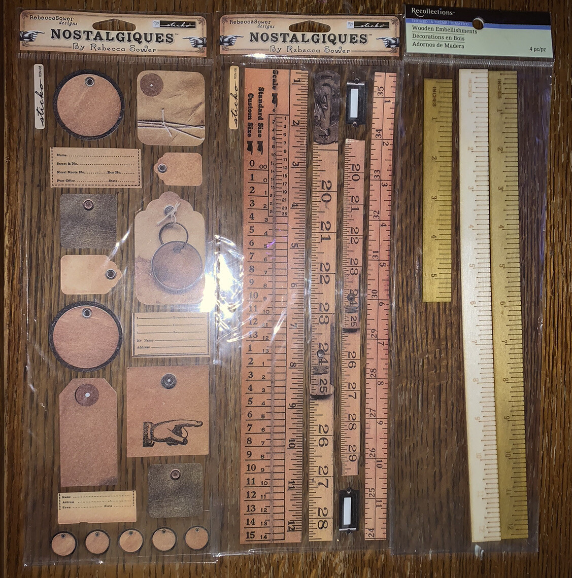 Lot Of 3 NOSTALGIQUES & Recollections Rule Of Thumb, Tags Labels ...