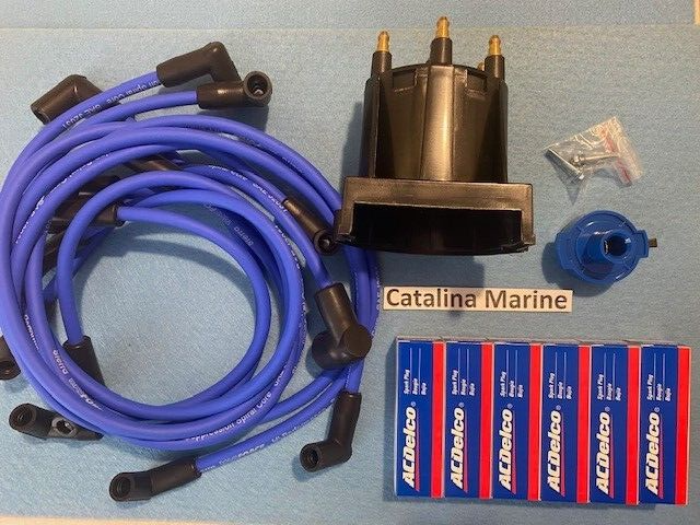MERCRUISER 4.3 L TUNE UP KIT DELCO EST CAP ROTOR WIRES SPARK PLUGS ...