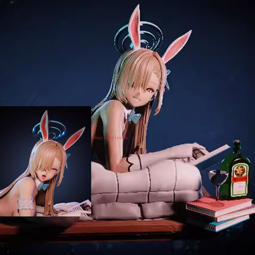 Miyin Studio 1/6 Blue Archive Bunny Figure Resin Statue Collectible DX ...