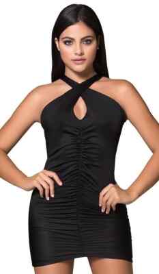 Criss Cross Keyhole Mini Dress - ST1006 | eBay