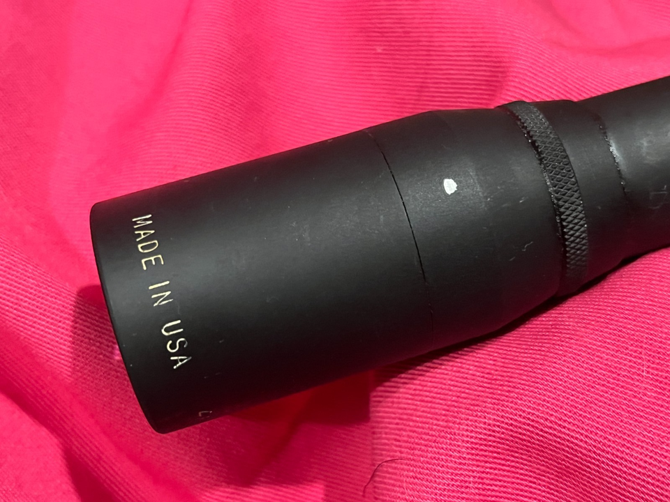 original 1990's BURRIS 4X COMPACT MINI scope Matte Finish Plex reticle ...