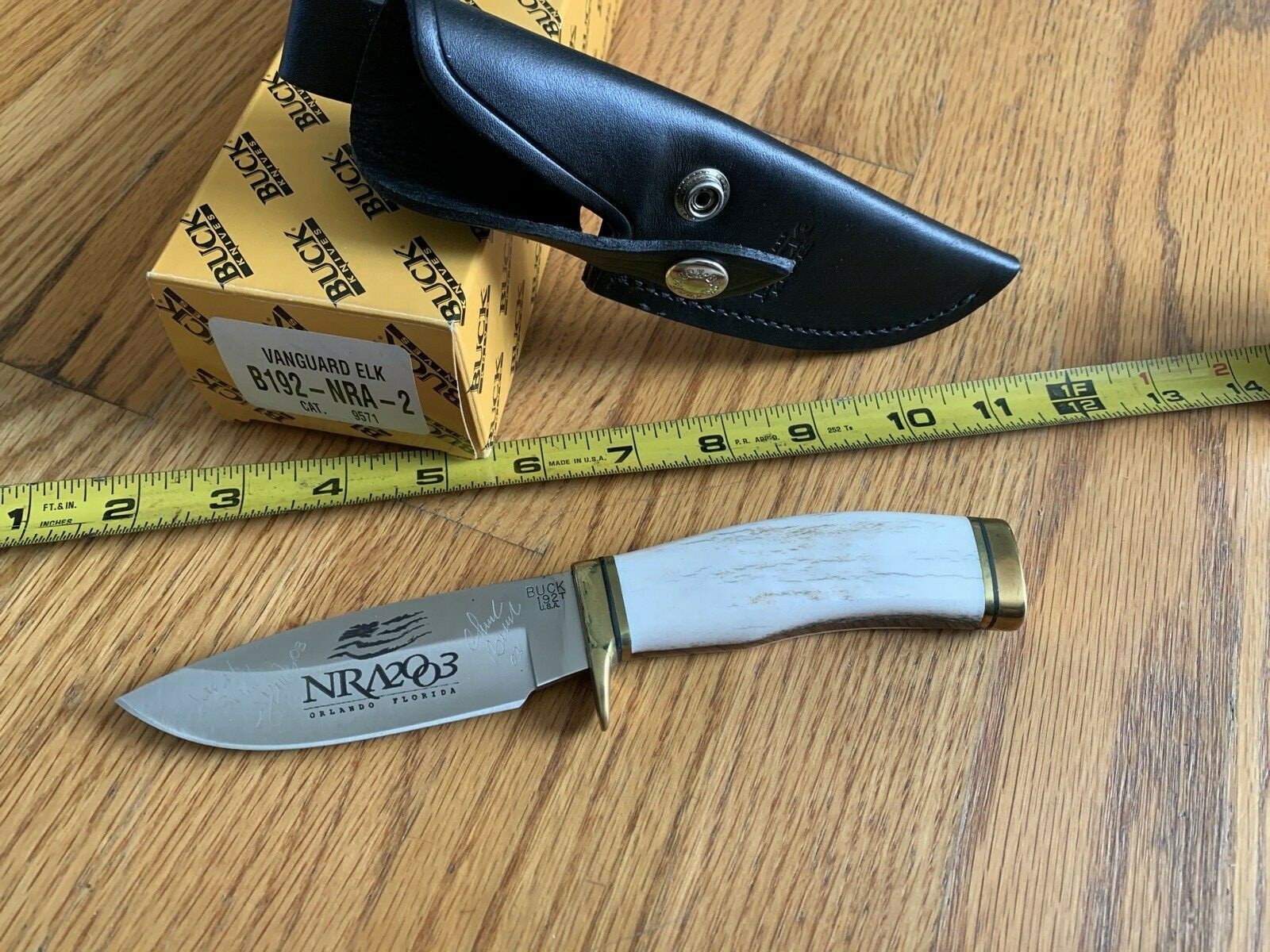 Buck Knives Custom 192 Vanguard Elk NRA 2003 Signed #78 | eBay