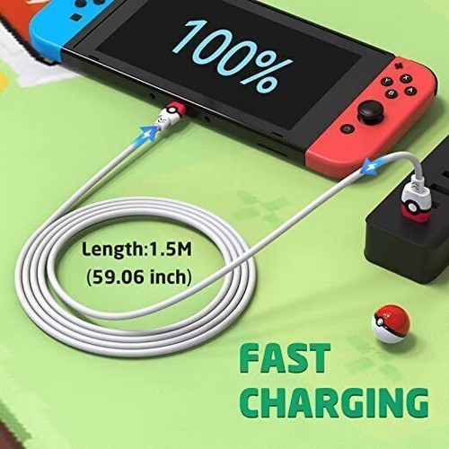 Fast Charger Cord Charging Cable For Nintendo Switch / Lite Switch OLED ...