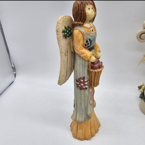 Ganz Patchwork Angel figures Lot Of Three Christmas Angels | eBay
