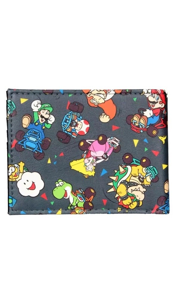 New! Super Mario Kart Themed Men's Bifold Wallet | eBay