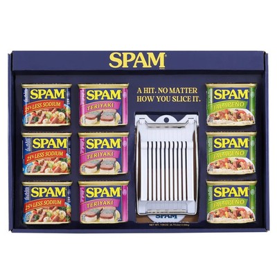 SPAM MEAT BEEF 3 VARIETY FLAVOR HOLIDAY GIFT SET FOR MEN LITE TERIYAKI ...