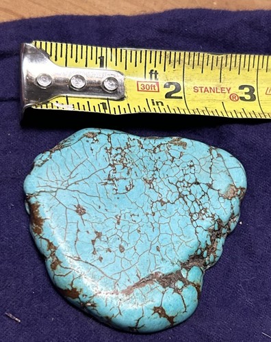Large flat turquoise stone 2.6 ounces approximately 73 g | eBay