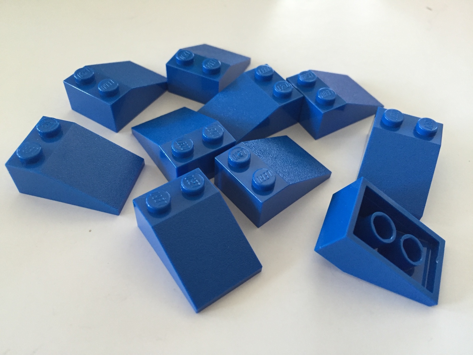 *NEW* 50 Pieces Lego BLUE Slope 33 3x2 3298 | eBay