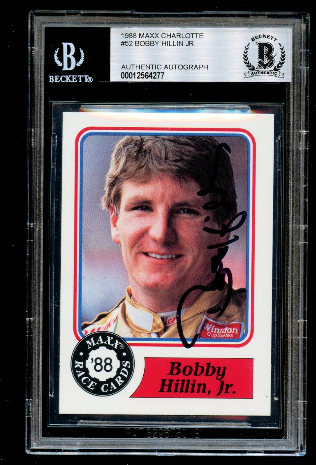 Bobby Hillin Jr. #52 signed autograph auto 1988 MAXX Charlotte NASCAR ...