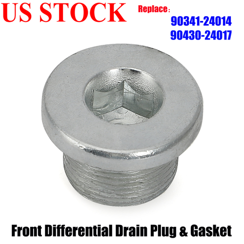 FOR TOYOTA 4RUNNER SEQUOIA DIFFERENTIAL DRAIN PLUG SET 90341-24014 ...