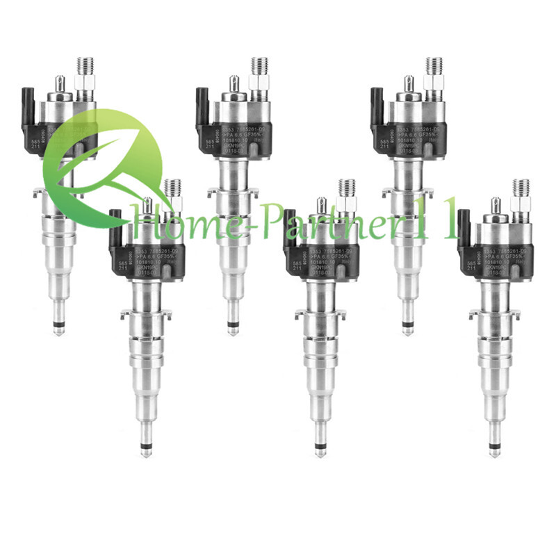 6PCS Fuel Injector 13537585261-09 For BMW N54 135 335 535 550 750 650i ...