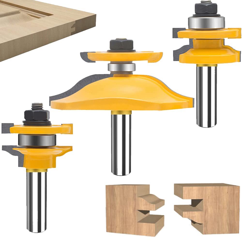 Taiwain 1/2'' Shank Router Bit Milling Tool For Woodworking Round Over ...