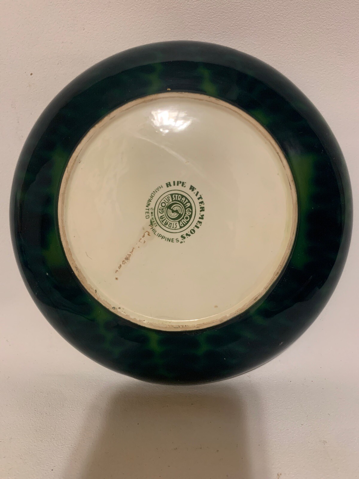 Ripe Watermelon Bowl By Strata Group Handpainted from the Philippines 8 ...