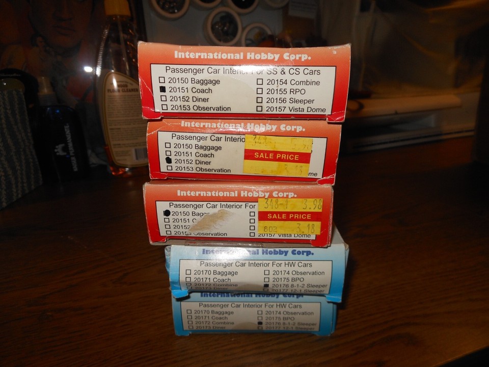 INTERNATIONAL HOBBY HO SCALE Passenger car Interiors- lot of 5 | eBay