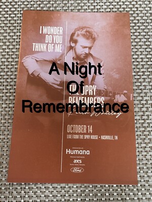 The Opry Remembers Keith Whitley Program. Lorrie Morgan, Ashley McBryde ...