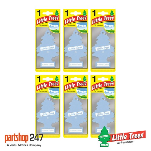 6 x Summer Cotton Little Trees Magic Tree Car Home Air Freshener ...