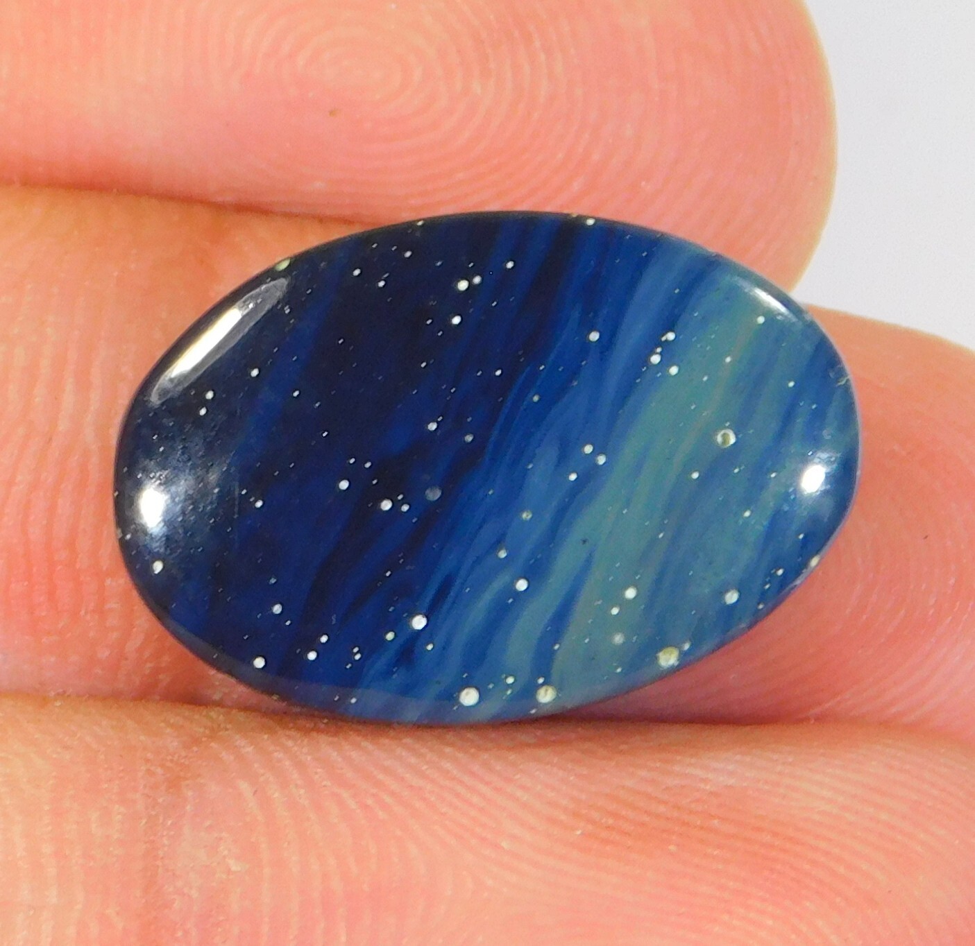 15 CT Excellent Natural Rare Leland Blue 21x14x5mm OVAL Cabochon ...