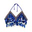 Womens Sequin Halter Salsa Belly Dance Bra Tops Party Club Wear Costume ...