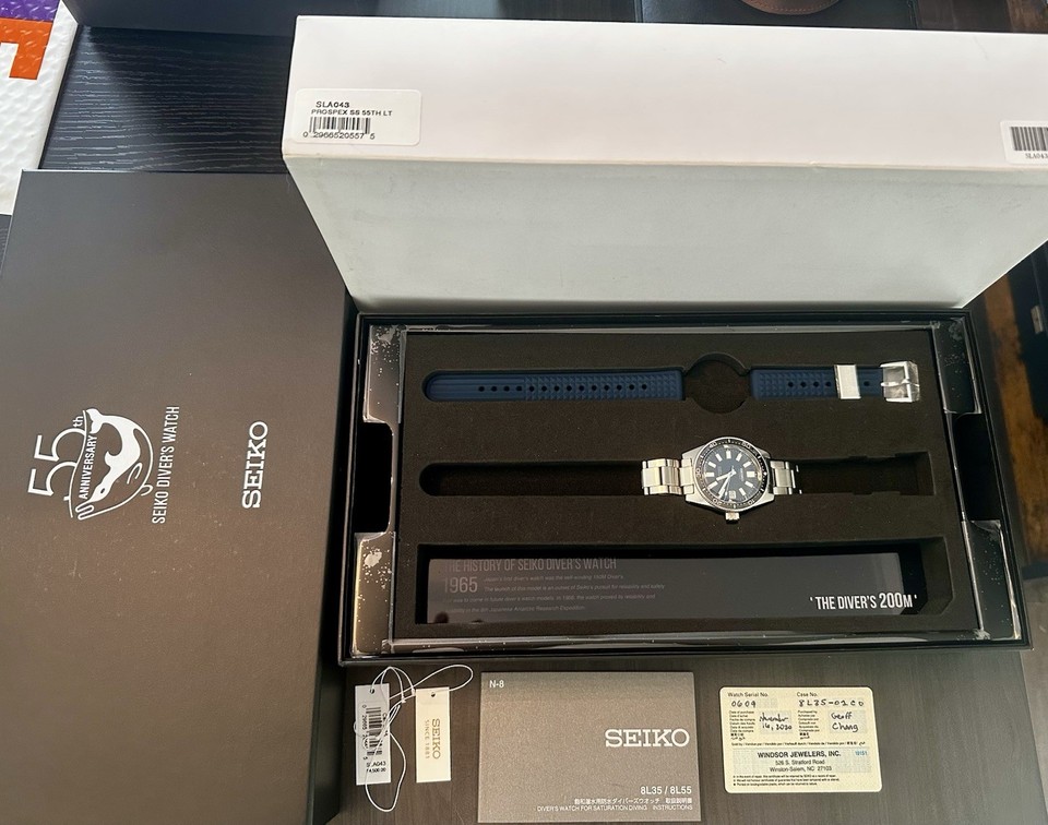 SEIKO PROSPEX 55th Anniversary SLA043 Limited Edition 1965 Diver’s Re ...