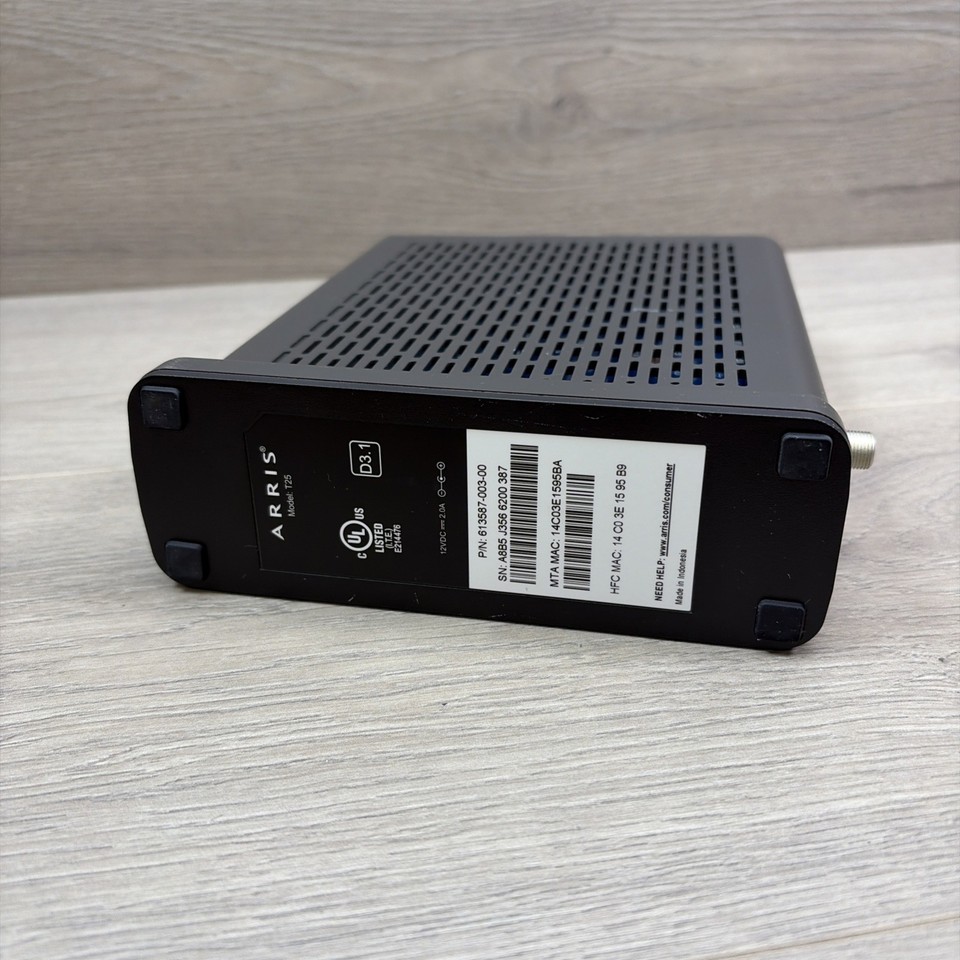 ARRIS (T25) Cable Modem Fast DOCSIS 3.1 Gigabit Cable Modem | eBay