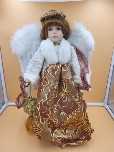Vintage creepy Haunted angel porcelain doll 16 inches comes with stand ...