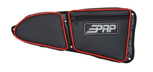 PRP Seats Front Passenger Side Red Vinyl Door Bag w/ Knee Pad for ...