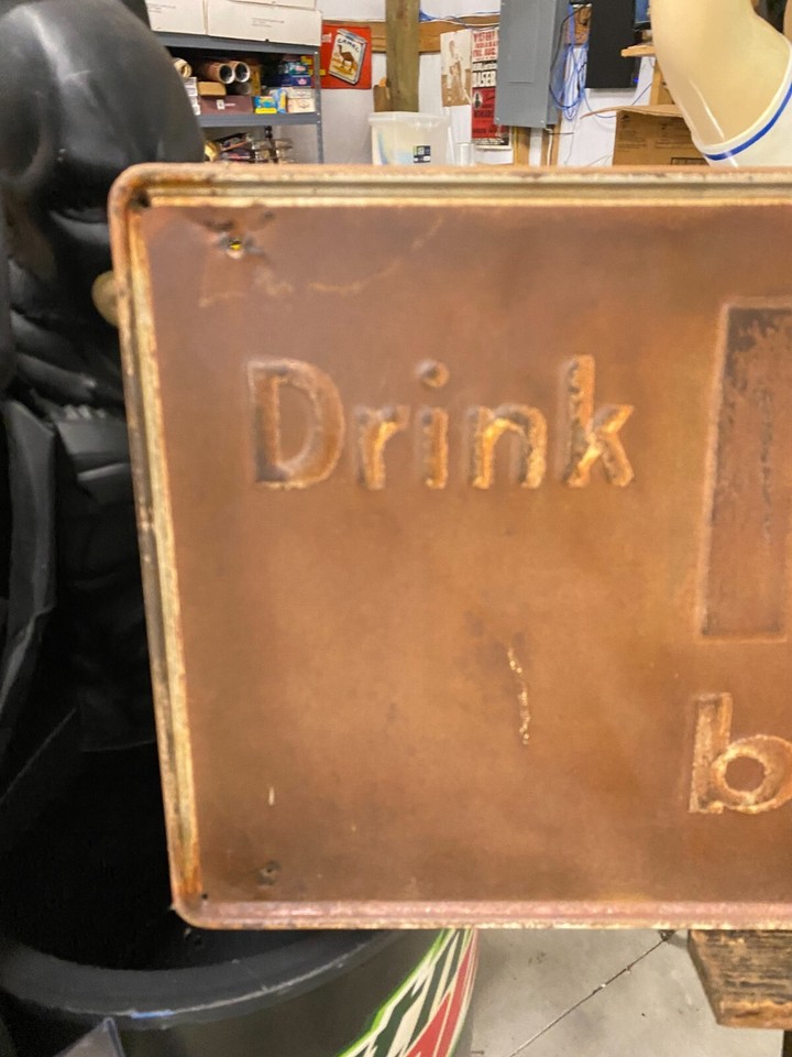 Vintage Original Patina Nehi Sign 54" x 18" SODA COLA GAS OIL | eBay