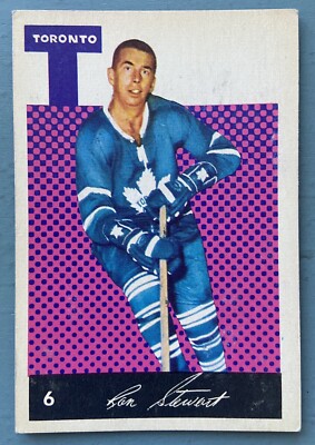 1962-63 PARKHURST #6 RON STEWART EX-NRMT TORONTO MAPLE LEAFS!! | eBay