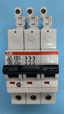 ABB PROLINE PL703U-K20 20 A CIRCUIT BREAKER 3P 240V 50/60HZ ...
