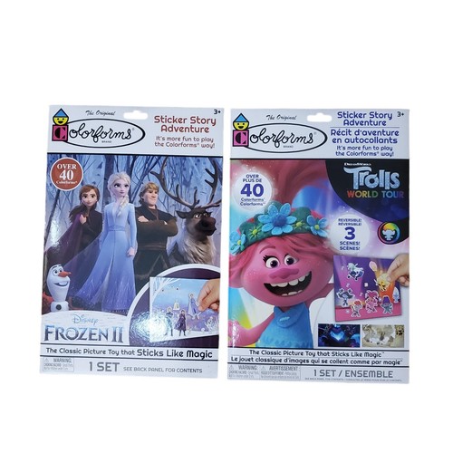 Disney Frozen II & DreamWorks Trolls Colorform Bundle 2 Sets New | eBay