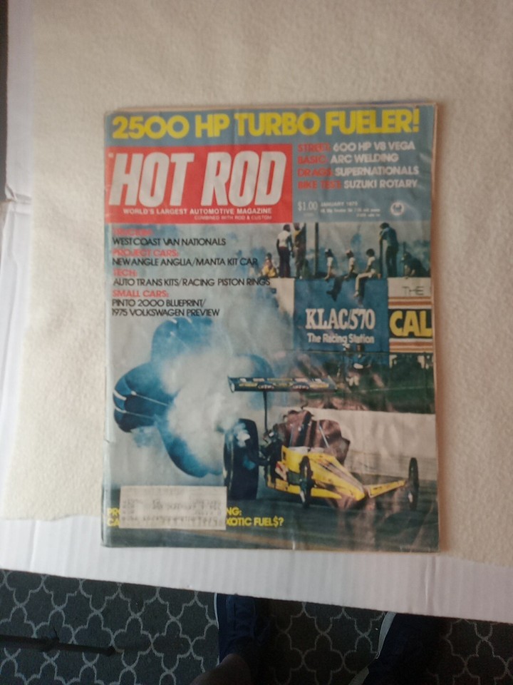 HOT ROD magazine LOT, 1974 Feb Feb Mar Jun Jun 1975 Jan May Jun , eight ...