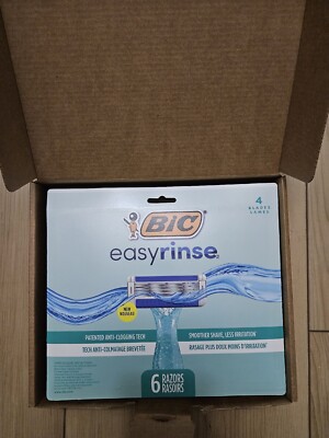 BIC EasyRinse Anti-Clogging Women's Disposable Razors for a Smoother ...