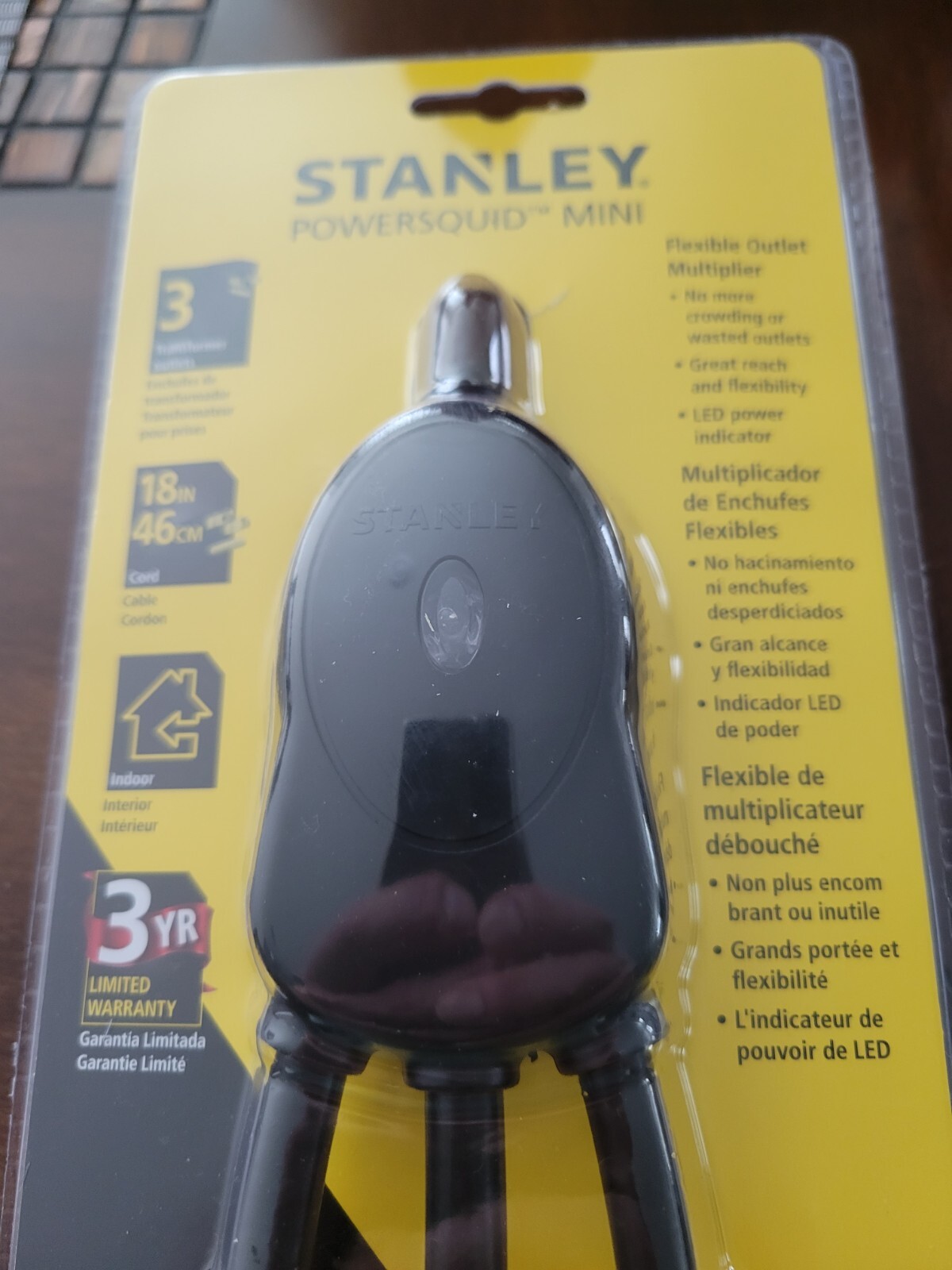 Stanley Powersquid Mini - Black & Yellow - Flexi Outlet Multiplier ...