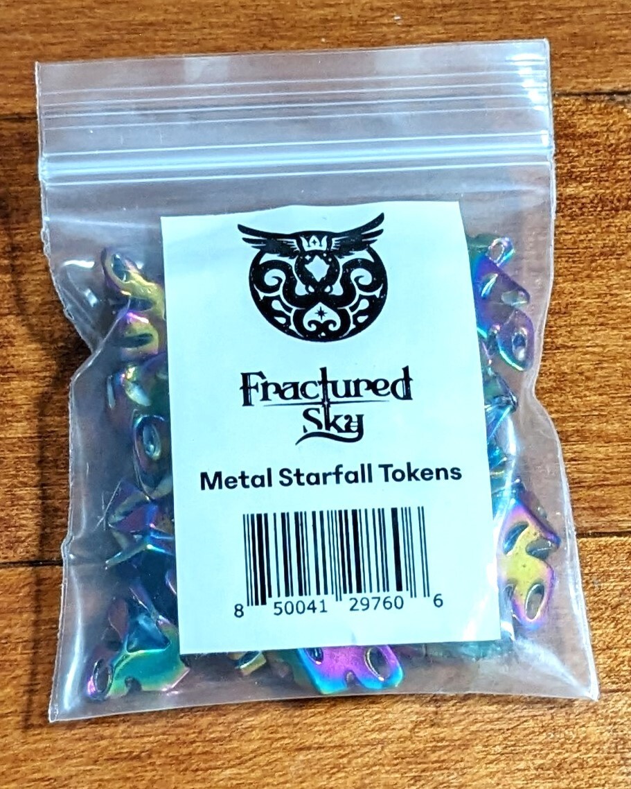 Fractured Sky Kickstarter Exclusive Metal Starfall Tokens NEW IV ...