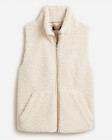 J.CREW 23 winter Women casual versatile Teddy sherpa lamb fleece zipper ...