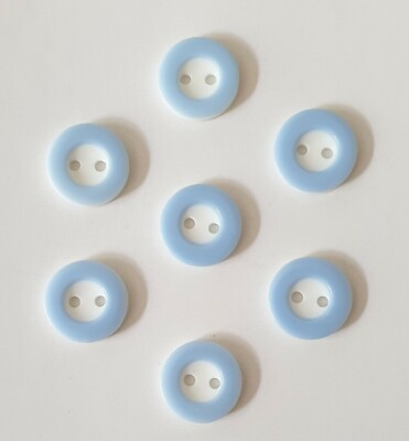Baby Blue and White Resin Buttons Size 13mm - Ideal Baby Knits | eBay