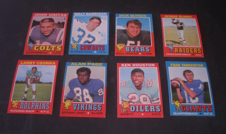 1971 TOPPS FOOTBALL COMPLETE SET - 263 CARDS - BRADSHAW PSA 5 GREENE ...