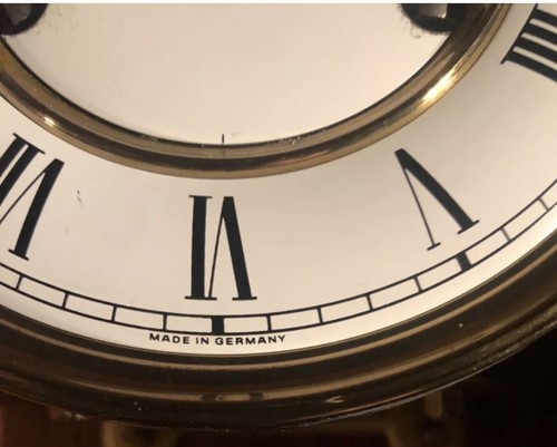 Emperor German Made Oak Wood Wall Clock Westminster Chime Keeping Time ...