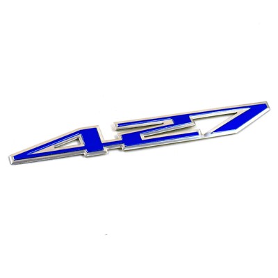 427 Aluminum Emblem Badge Decal Blue & Silver for Chevy Corvette Z06-C6 ...