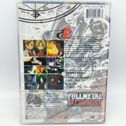 Fullmetal Alchemist - Vol. 7: Reunion on Yock Island (DVD, 2006) for ...