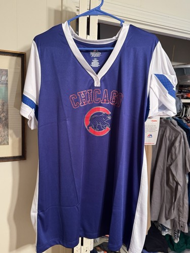 NWT Ladies Chicago Cubs Apparel Majestic 2X | eBay
