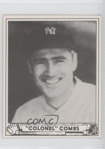 1986 CCC 1940 Play Ball Reprints Earle Combs Colonel Combs #124 HOF | eBay