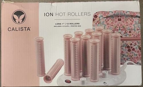 Calista Tools Ion Hot Rollers 12 - 1" Short 1.25" Medium Clips Stand ...