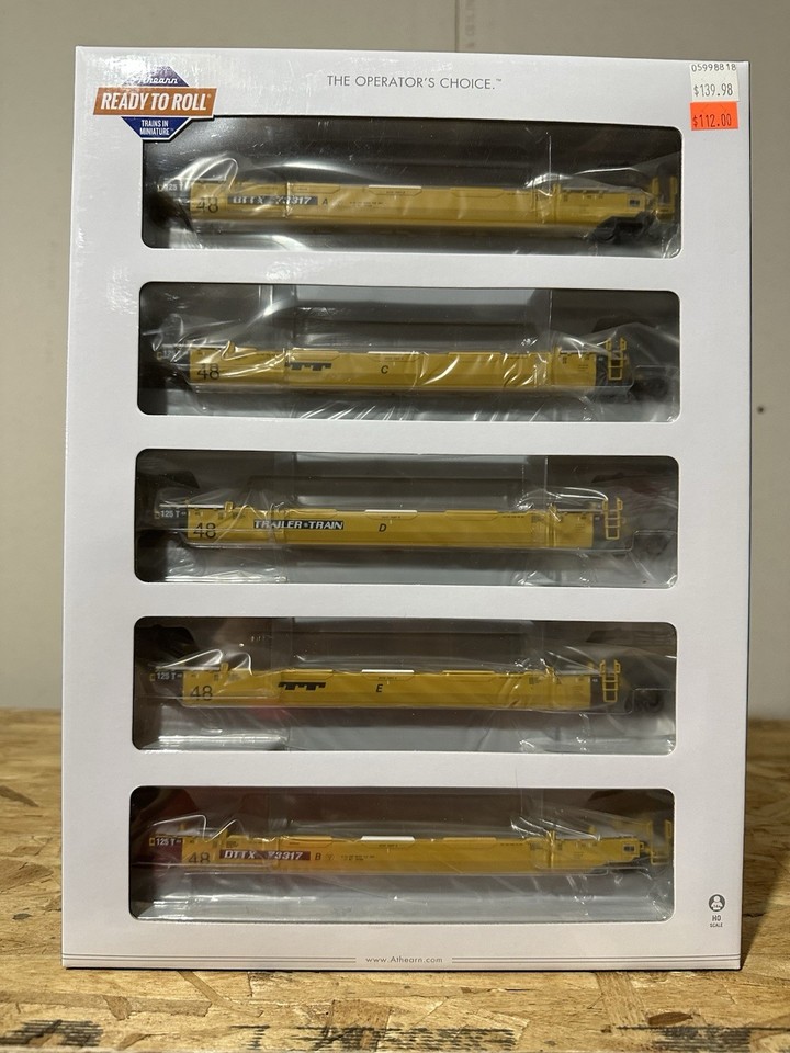 Ho Scale Trailer Train Maxi III Well Cars 5 Pack | eBay