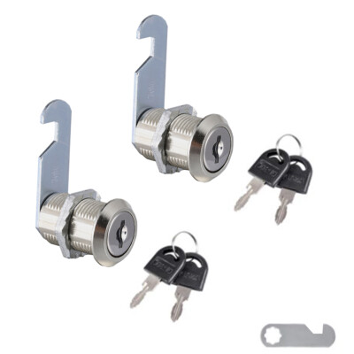 2Sets Cabinet Cam Lock Cylinder Tool Box Lock Zinc Alloy for Drawer ...