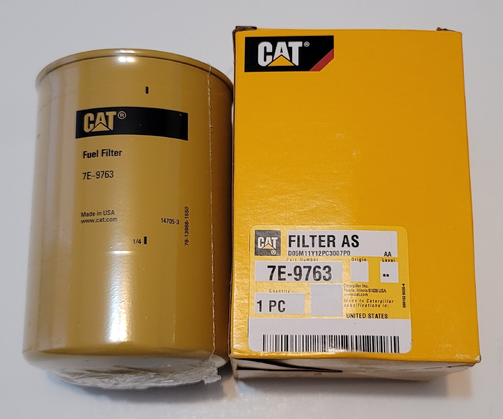 2 GENUINE OEM CAT 7E-9763 FUEL FILTER 7E9763 | eBay