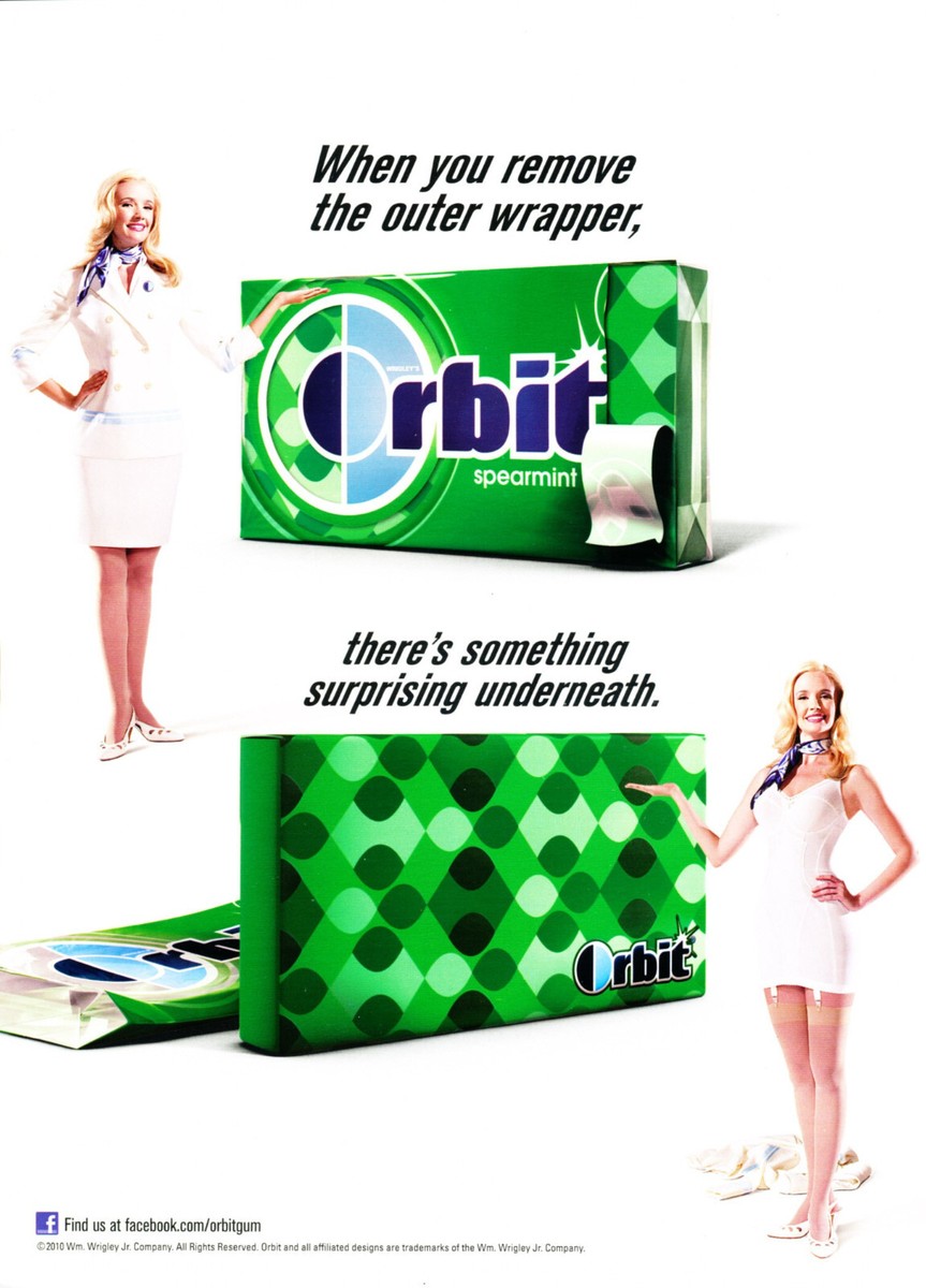 Orbit Gum Ad Orbit Gum Wintergreen 12ct Display Box